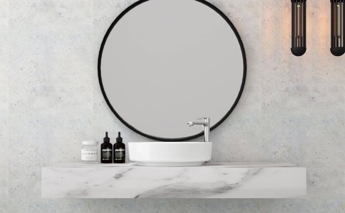 Modern Thin Edge Solid surface Washbain for bathroom Design